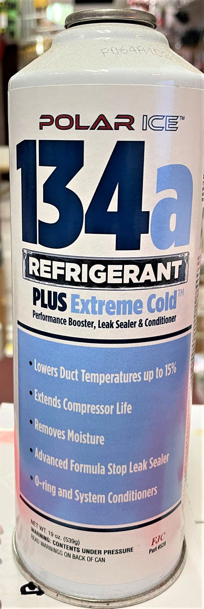 FJC® 528 - Polar Ice™ R134a Large 19 oz. PLUS EXTREME COLD Self-Sealin – Frosty Freeze A/C ...