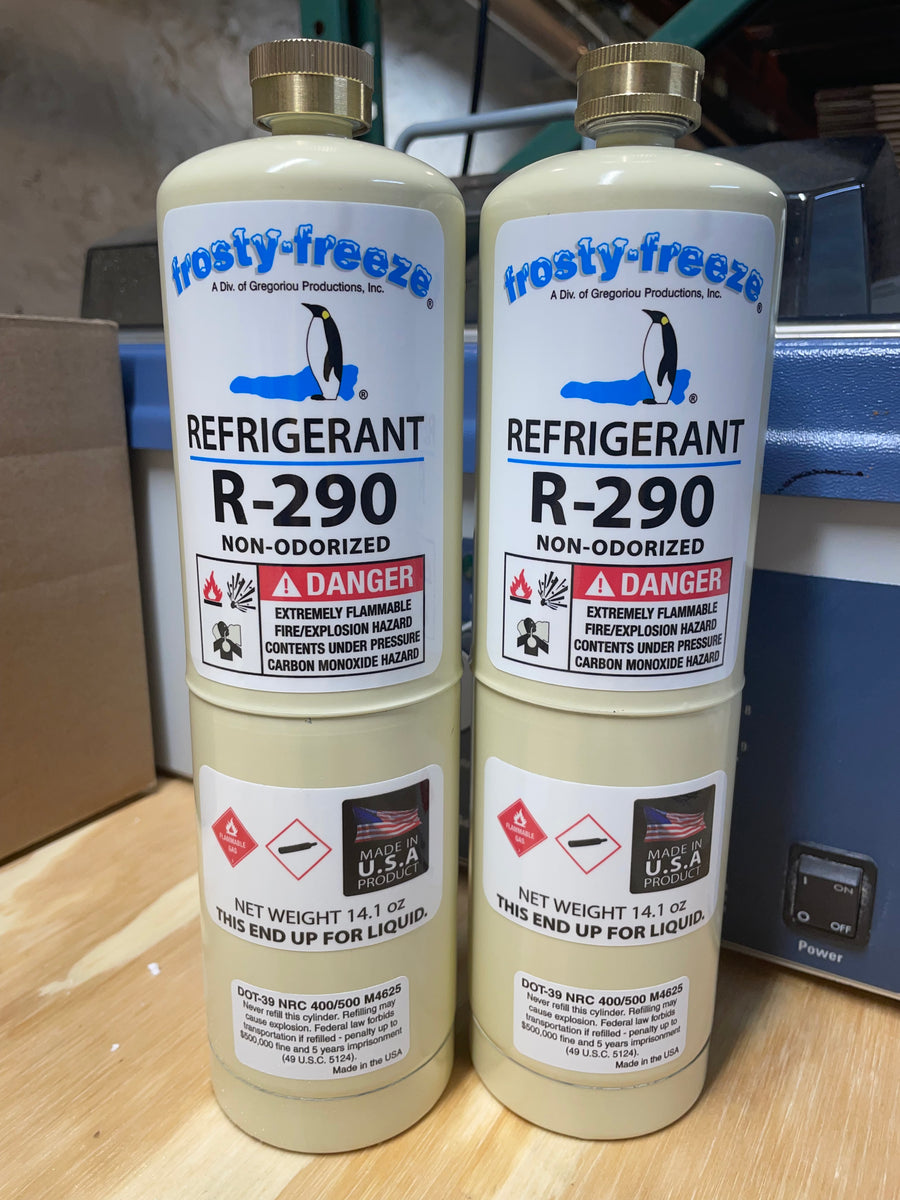 R290 New Modern Refrigerant, "HC", (2) 14.1 oz, Coke Coolers, True, Im – Frosty Freeze A/C ...