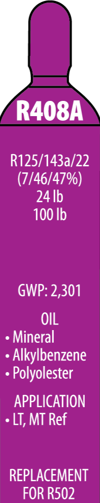 Refrigerant R408a – Frosty Freeze A/C Products Company