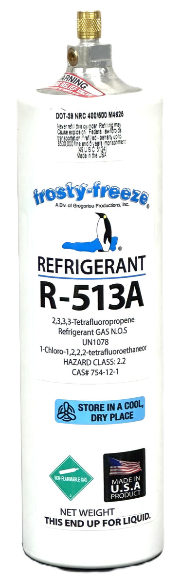 Refrigerant R513A, 25 llbs. Opeton, XP10X25, HFO – Frosty Freeze A/C ...