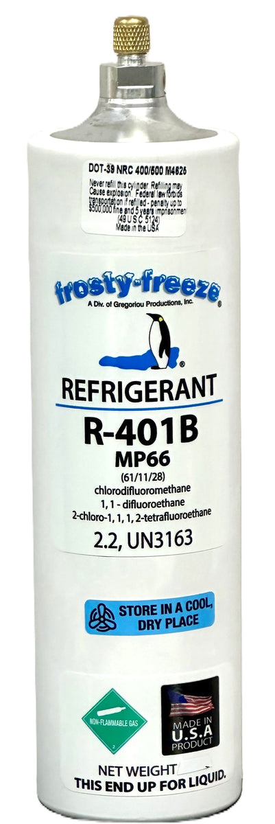 Refrigerant R401b, MP66 – Frosty Freeze A/C Products Company