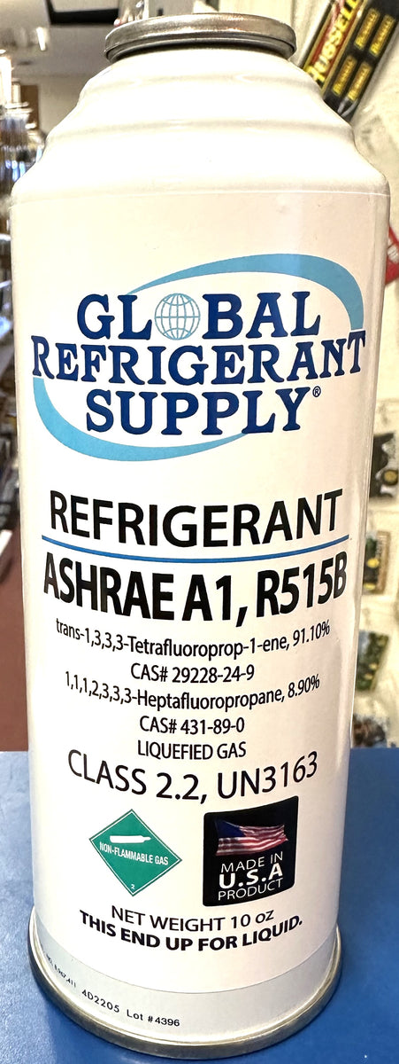 R515b, 10 oz. Can, ASHRAE & EPA Approved Drop-in Replacement For R134a ...