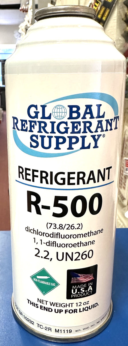 R500, 12 oz. Refrigerant R-500, New Style Self-Sealing Can – Frosty ...