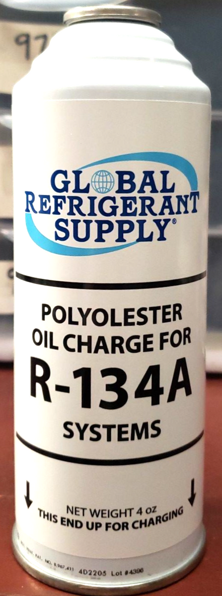 R134a Oil Lubricant Charge, 4 oz. Can, For R-134a Systems – Frosty ...