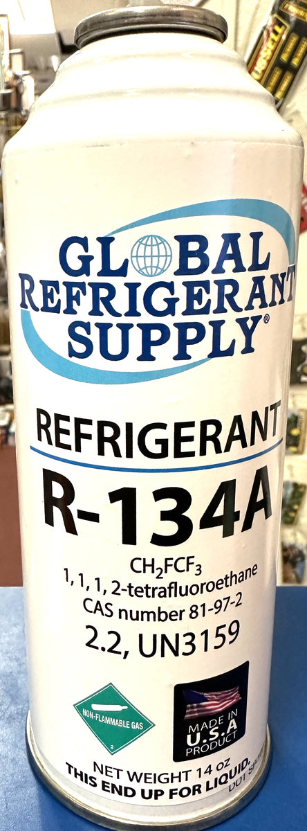R134a, 14 oz. Can R-134a Refrigerant New Style Self Sealing Can ...