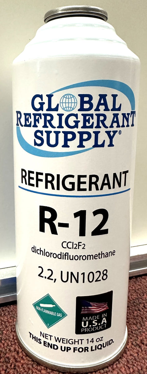 R12 Refrigerant, Dichlorodifluoromethane, 14 oz. Can – Frosty Freeze A ...
