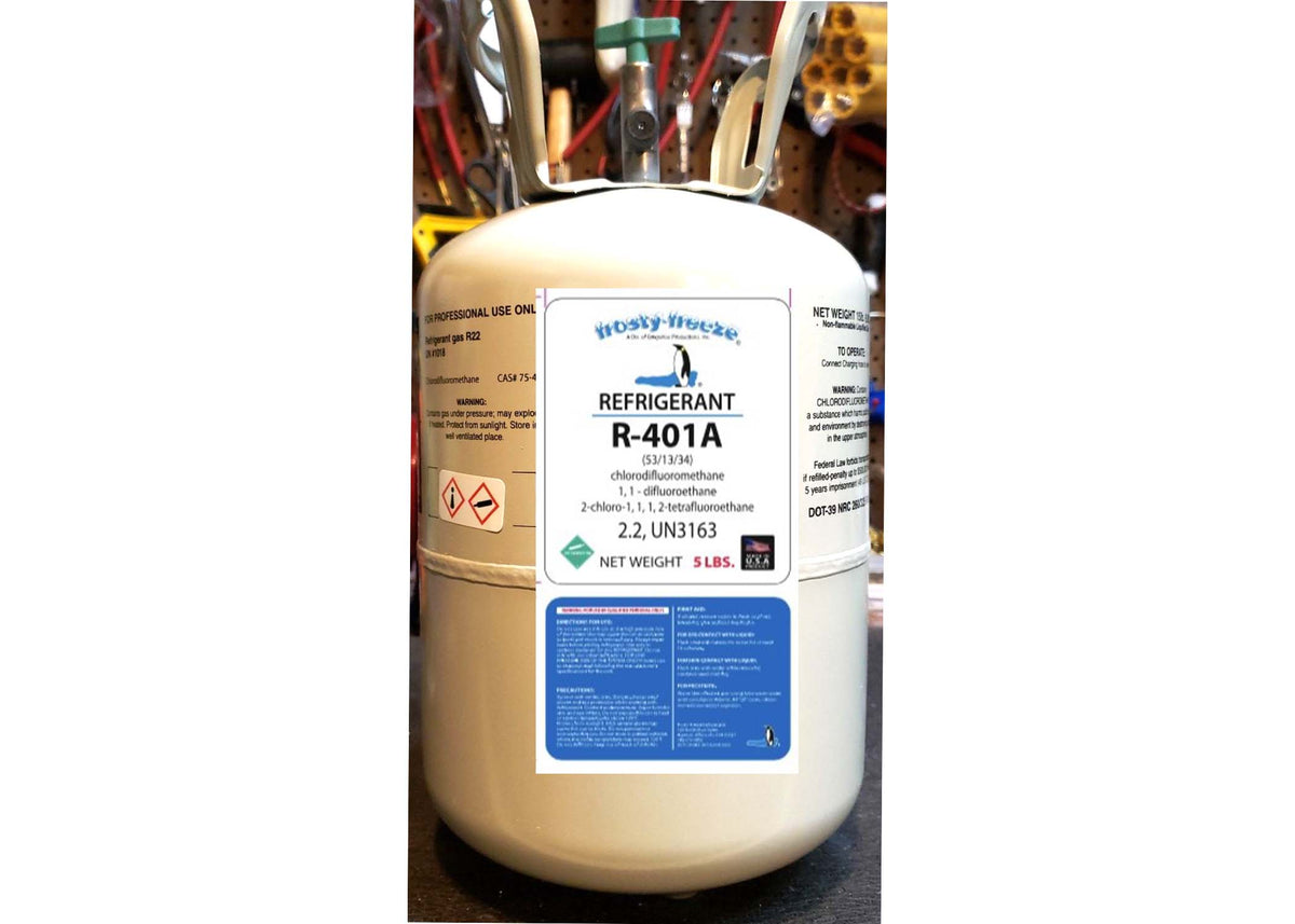 MP39, R401a, Refrigerant Coolers, Freezers, 5 Lbs. Factory Sealed Virg ...