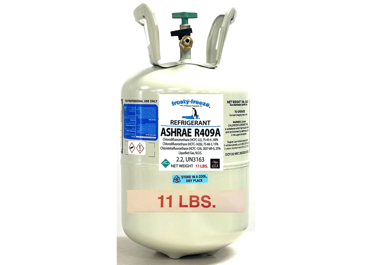 R409a, HCFC, 11 Lbs. A Retrofit Blend for R-12 Refrigeration Systems ...