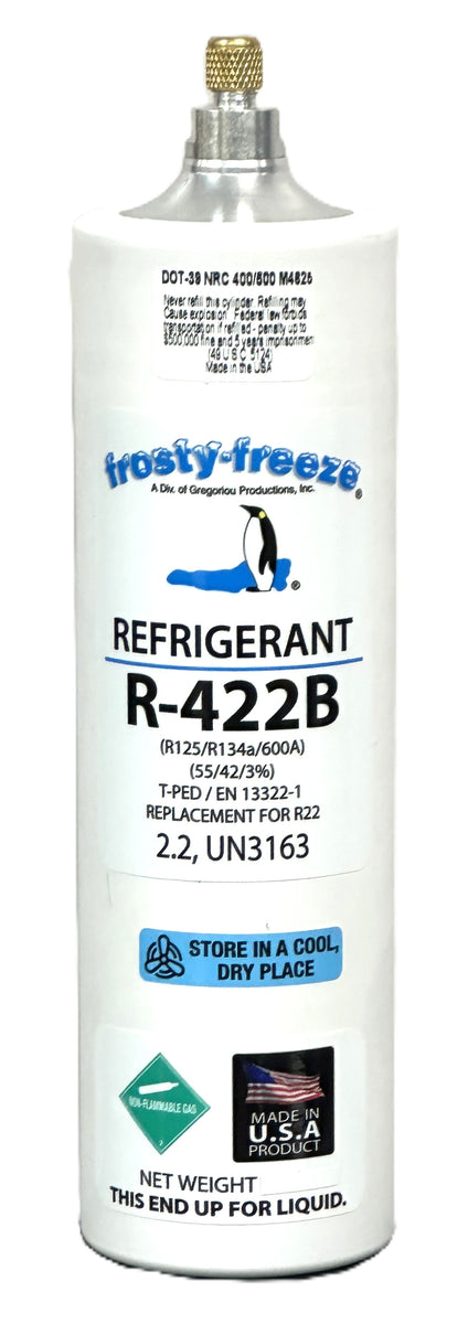 R422B, a.k.a. NU22, Refrigerant 30 oz. Can R22 Drop-In Replacement, Fa ...