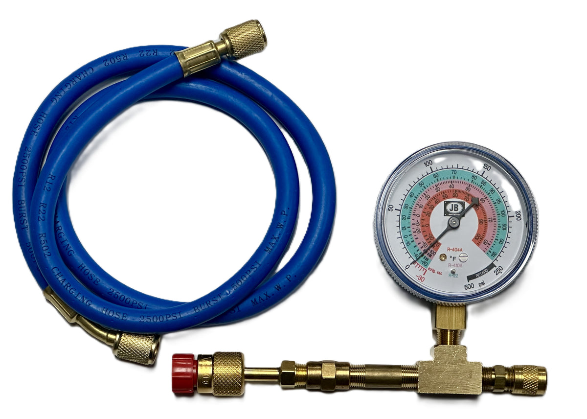 R404a For the 3 to 12 Lb. Tanks, Check & Charge-Kit Gauge Kit – Frosty ...