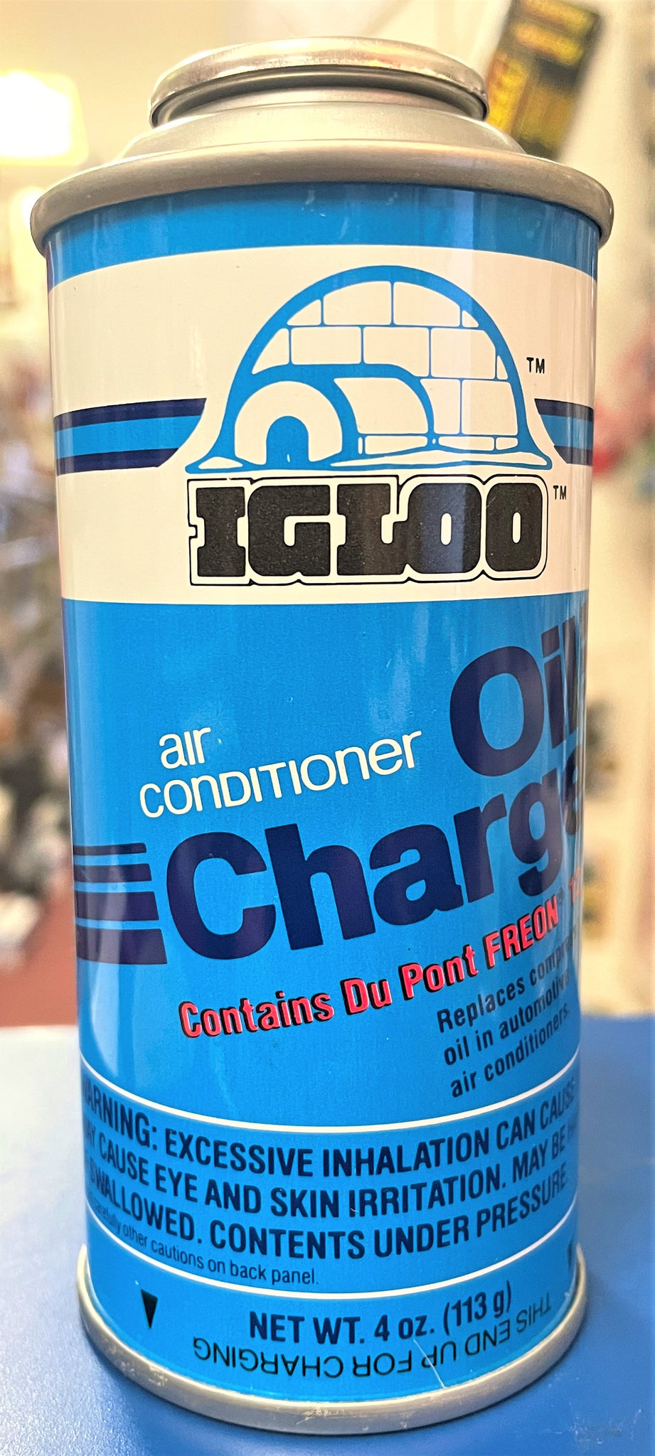 R12 Refrigerant Oil Charge, IGLOO Air Conditioner FREON 12, 4 oz. Can ...