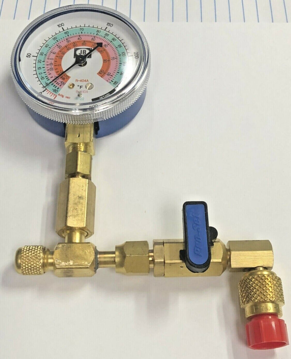 R410A, R404 and R22, Top-Mount, Screw on can Taper with On/Off Valve ...