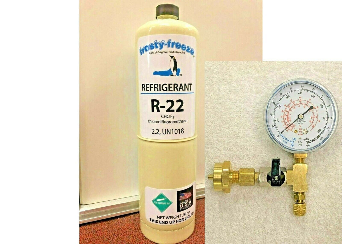 r22, Air Conditioning And Refrigeration Comes In a 20 oz Can, Taper ...