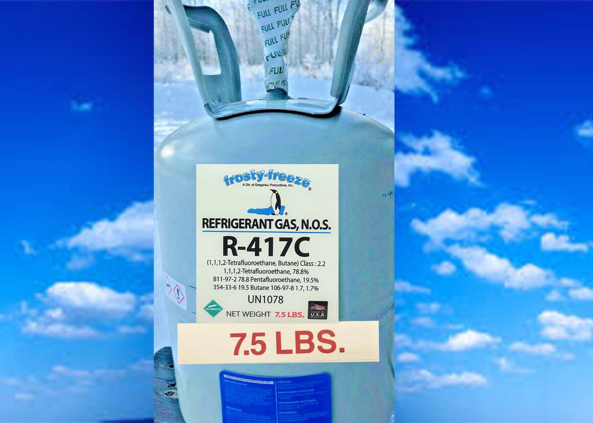 R417C, 7.5 Lbs., R12 Replacement, Refrigerant, Non-Ozone Depleting, No ...